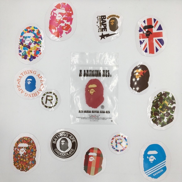 Bape | Other | Bape Streetwear Skateboard Water Bottle Sticker | Poshmark